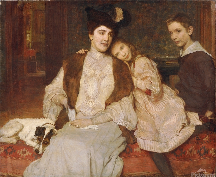 Familie Markl [1907] by Alois Johann Josef Delug [1859–1930] by ...